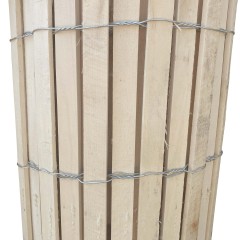 4' x 50' Roll Snow & Sand Barrier & Landscape Edging (Natural) - Wooden ...