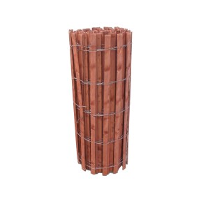 4' x 50' Roll Snow & Sand Barrier & Landscape Edging (Natural) - Wooden ...