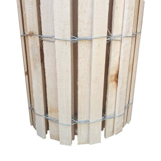 4' x 50' Roll Snow & Sand Barrier & Landscape Edging (Natural) - Wooden ...